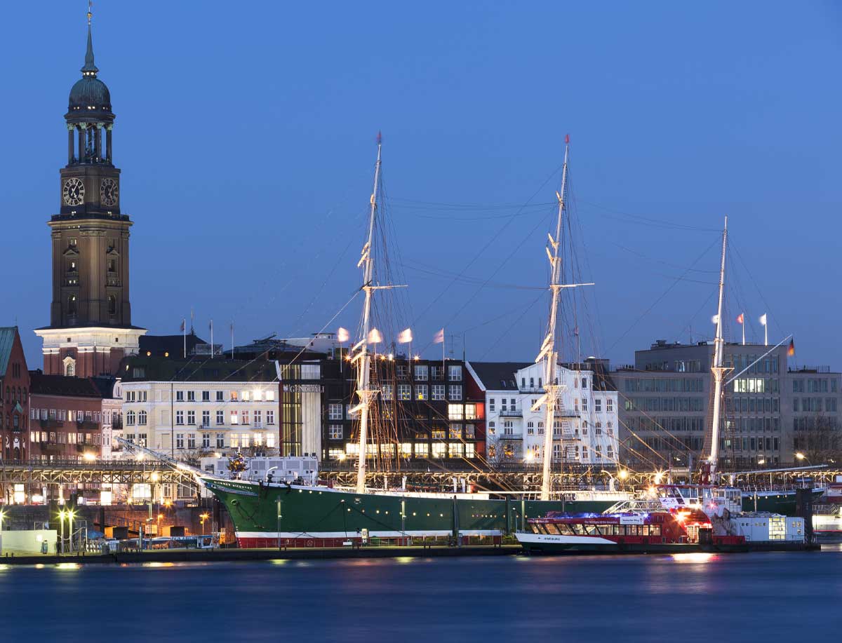 Museumsschiff Rickmer Rickmers in Hamburg